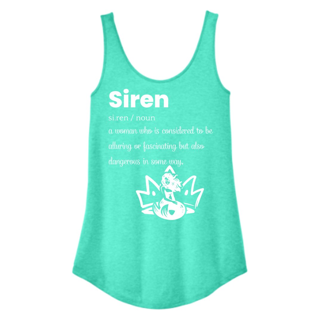 Siren- Relaxed Fit, Heathered Aqua Tank – Empowered Siren Apparel